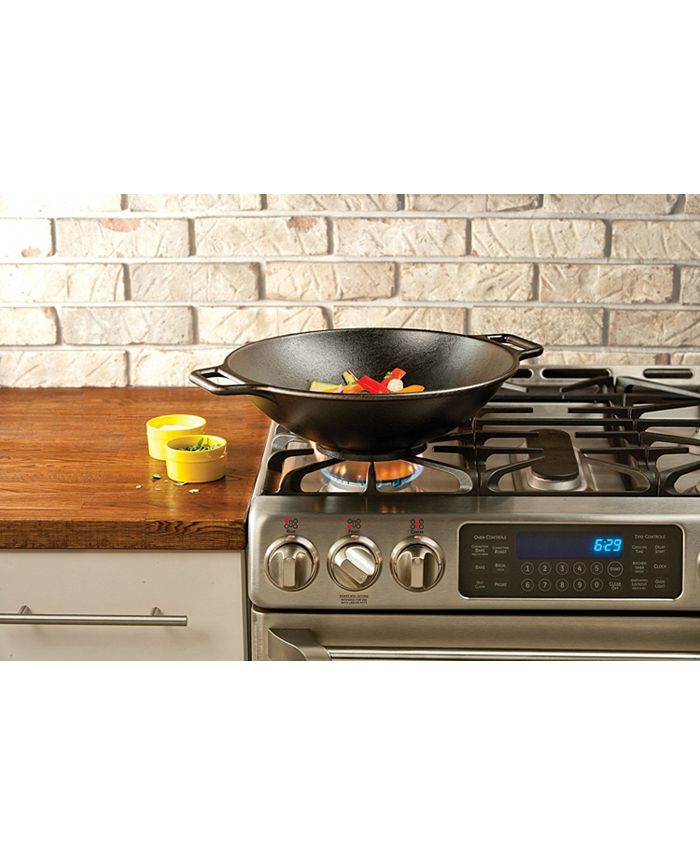 Lodge 14" Cast Iron Wok - Macy's