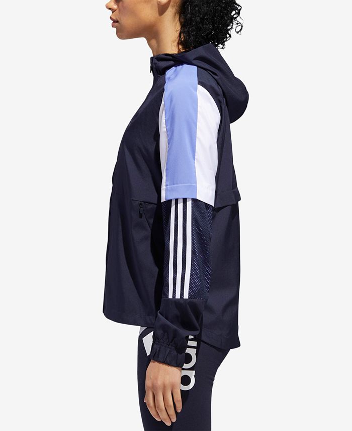 adidas Sport ID Colorblocked Hooded Windbreaker - Macy's