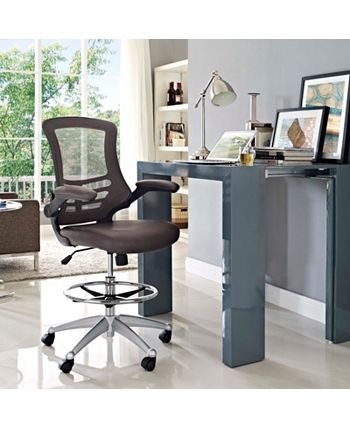 Modway Attainment Vinyl Drafting Chair - Macy's