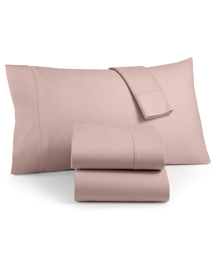 Martha Stewart Collection Luxury 100 Cotton Flannel 4 Pc Queen Sheet