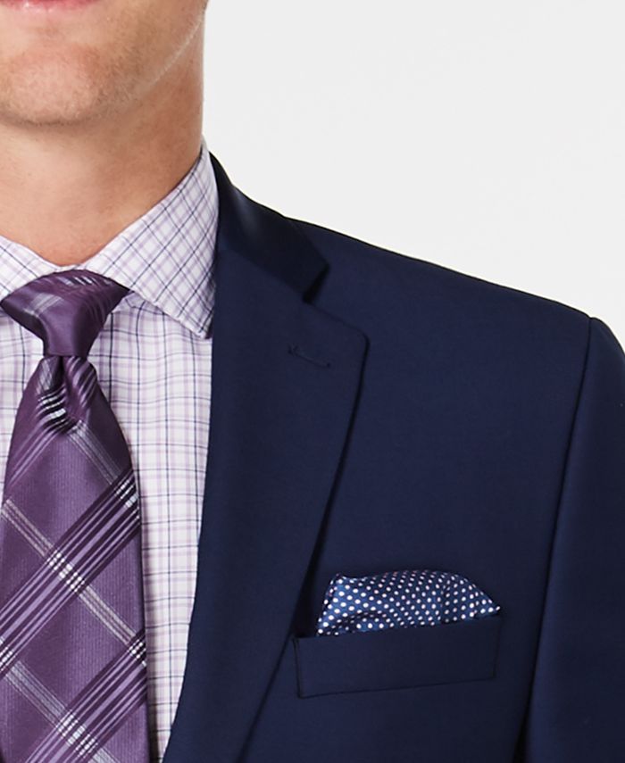 Michael Kors Men's Classic/Regular Fit Coolmax Stretch Bright Blue ...