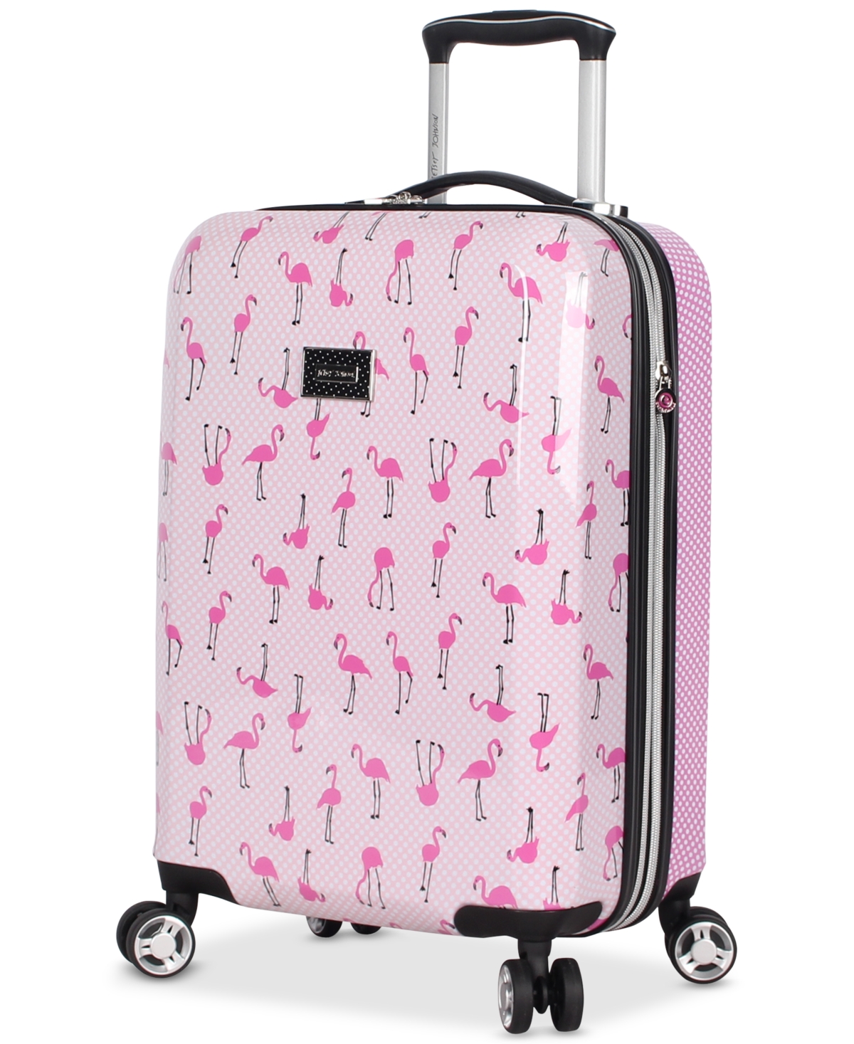 Click here for Betsey Johnson 21 Carry-On Spinner - Flamingo Stru... prices