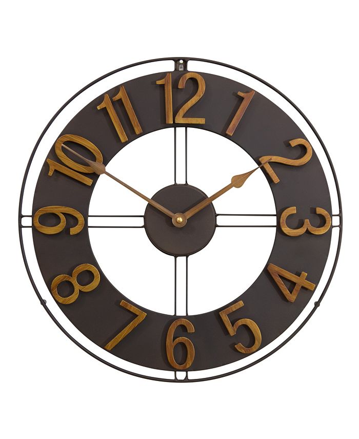 Studio Designs Home 15" Industrial Loft Wall Clock - Macy's