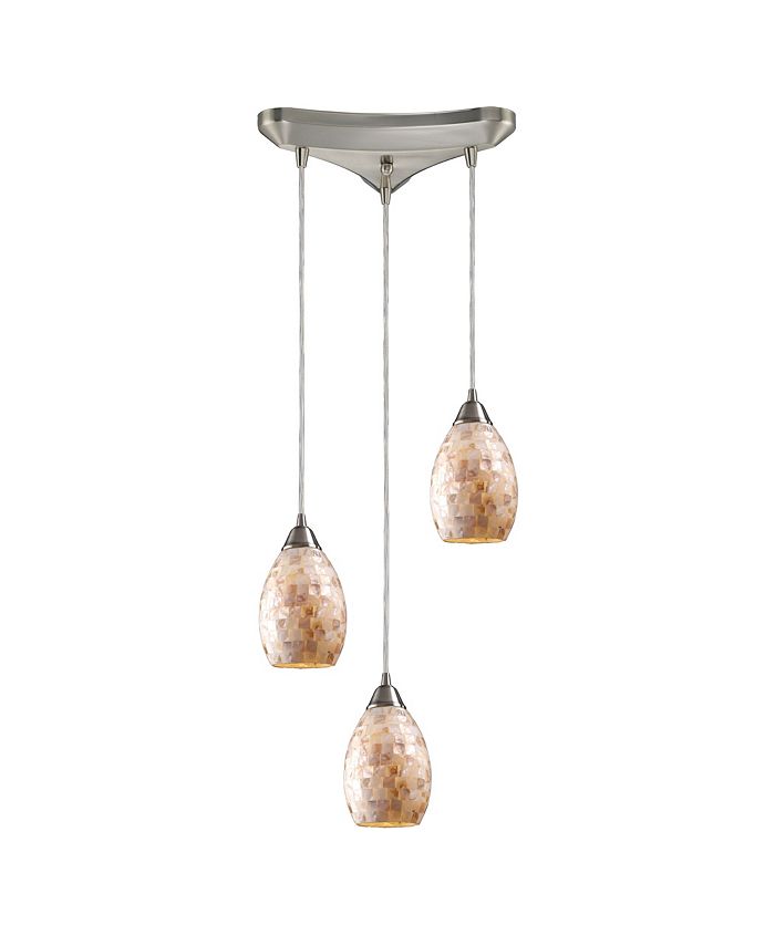 ELK Lighting Capri 3-Light Glass Pendant - Macy's