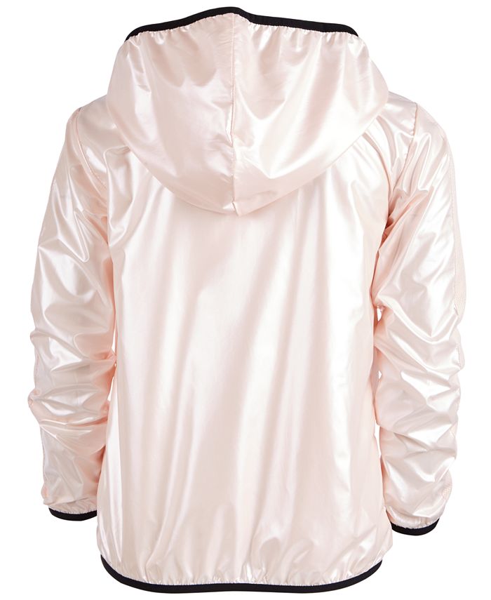 Ideology Big Girls Pearlized Hooded Windbreaker Jacket Created For