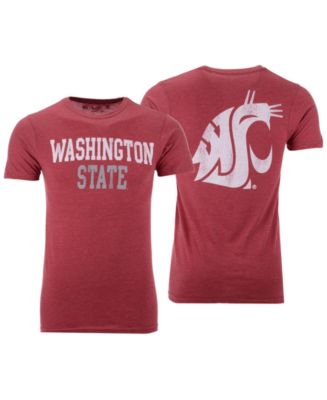 Retro Brand Men's Washington State Cougars Team Stacked Dual Blend T ...