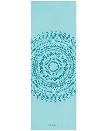Gaiam 6mm Premium Printed Yoga Mat - Macy's