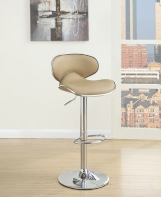 Oval Back Bar Stool, Brown - Macy's