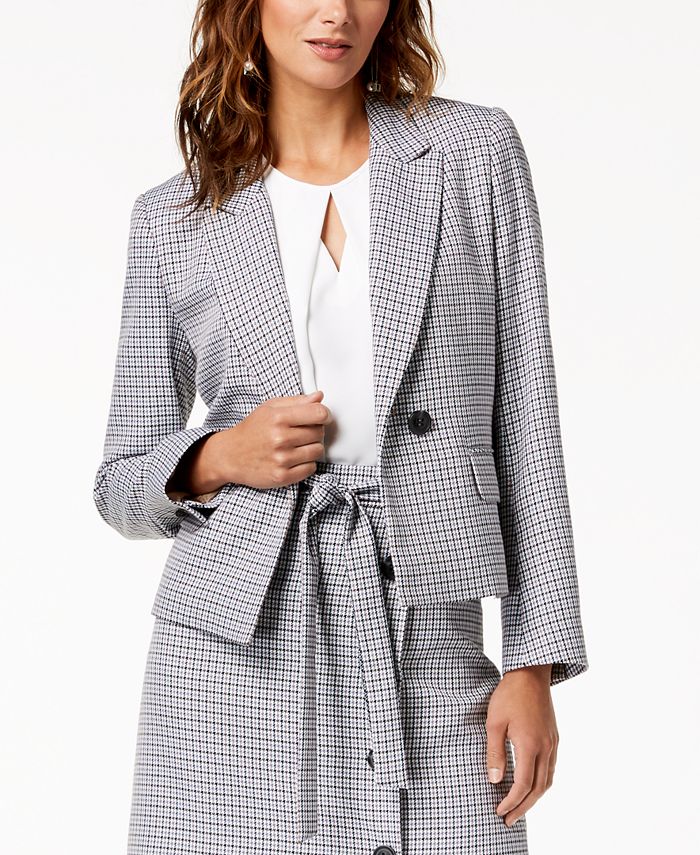 Bar III Plaid Two-Button Blazer, Created for Macy's - Macy's