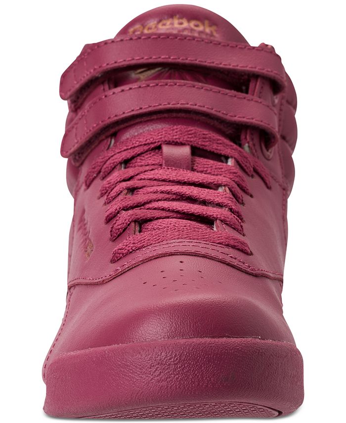 Reebok Girls' Freestyle High Top Casual Sneakers from Finish Line ...