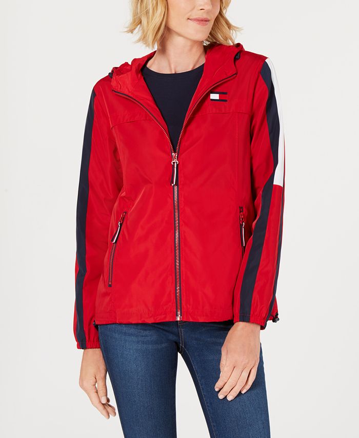 Tommy Hilfiger Colorblock Raincoat - Macy's