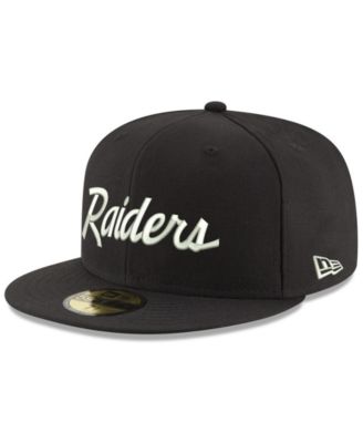 New Era Oakland Raiders Retro Script 59FIFTY FITTED Cap - Macy's