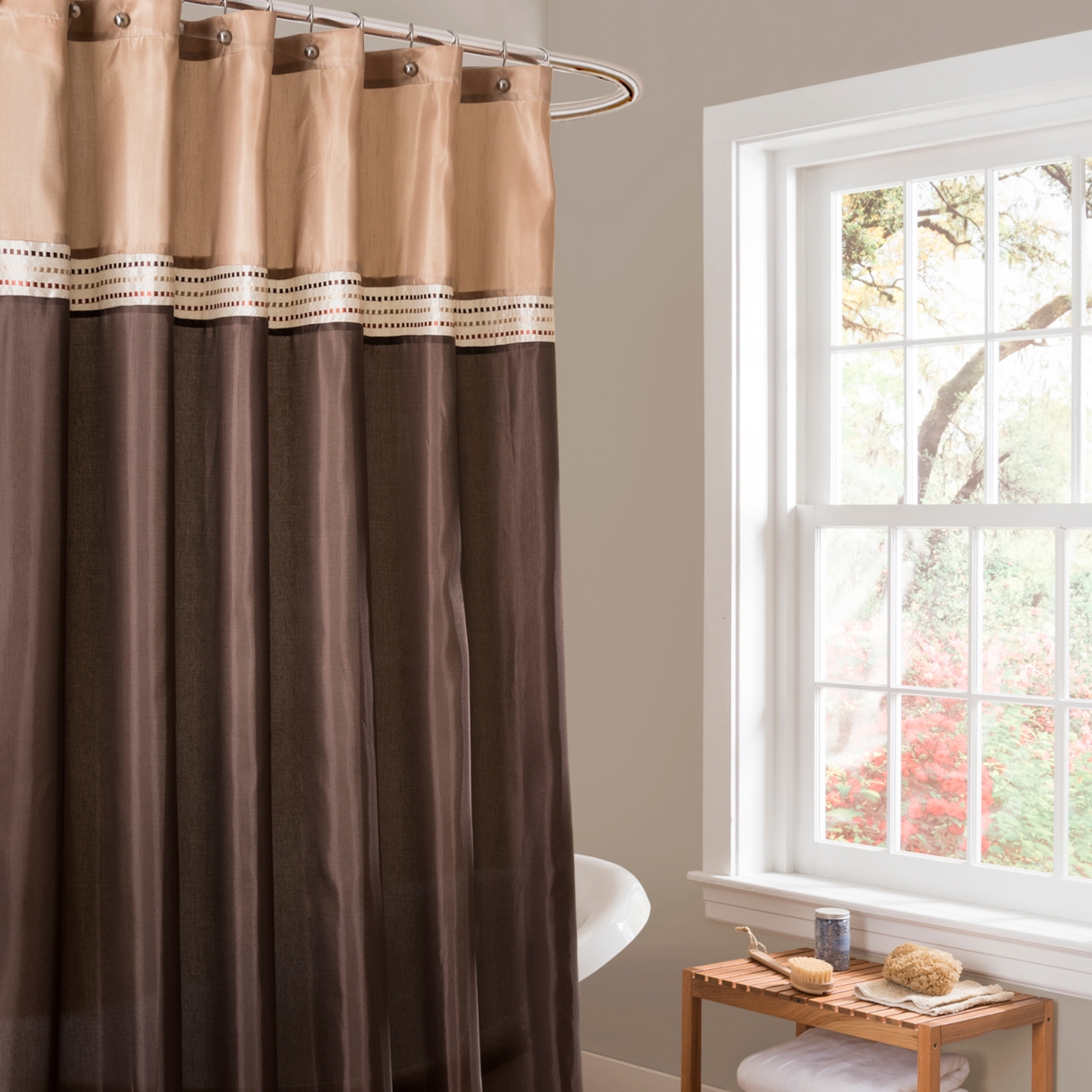 Click here for Lush Decor Terra Shower Curtain  72 x 72 - Chocola... prices