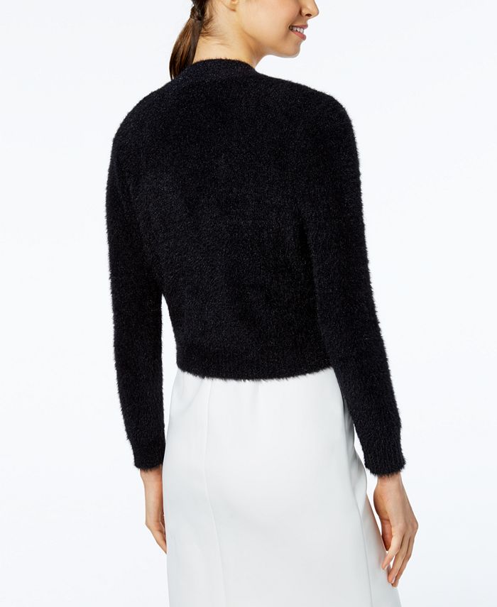 Calvin Klein Open-Front Cropped Cardigan - Macy's