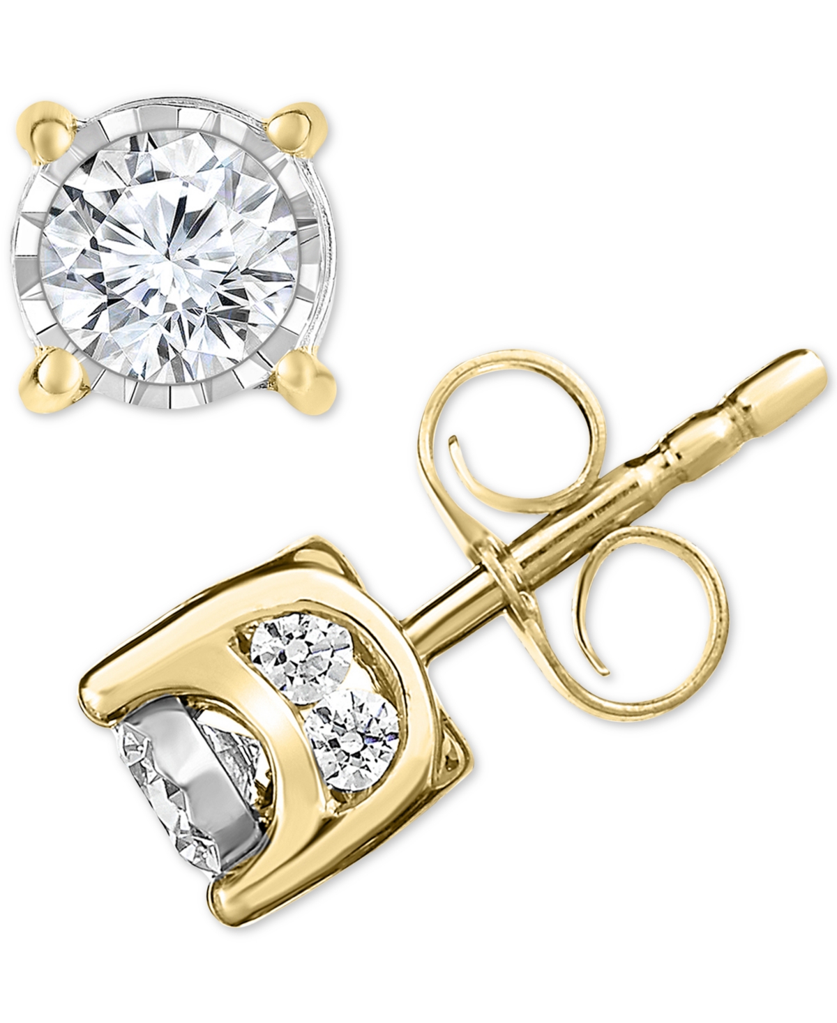 Click here for TruMiracle Diamond Stud Earrings (1/2 ct. t.w.) in... prices
