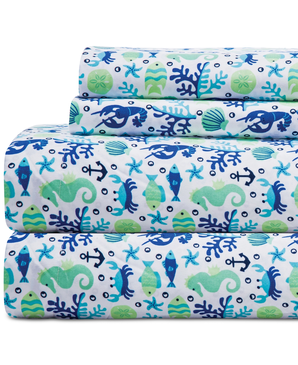 Click here for Beatrice Home Fashions Coastal Printed 4-Pc. Sheet... prices