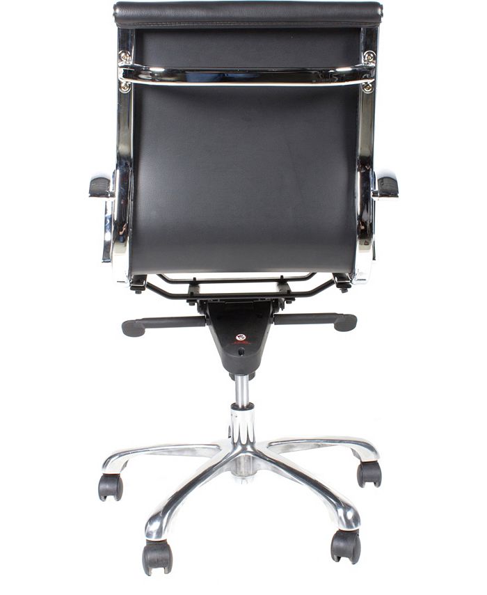 Moe's Home Collection Omega Office Chair Low Back Black - Macy's
