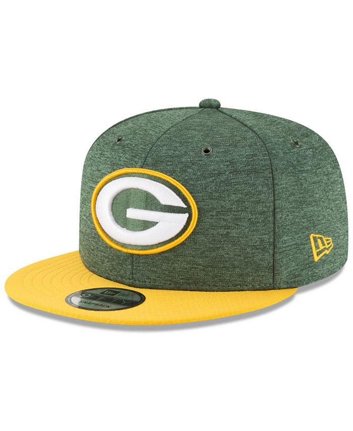 New Era Green Bay Packers On Field Sideline Home 9FIFTY Snapback Cap ...