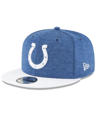 New Era Indianapolis Colts On Field Sideline Home 9FIFTY Snapback Cap ...