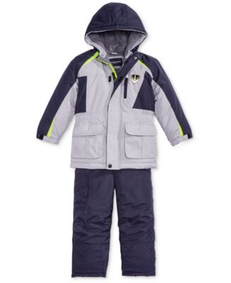 London Fog Toddler Boys Colorblocked Jacket & Pants Snowsuit - Macy's