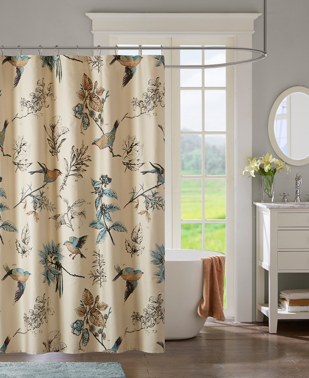 Click here for Madison Park Quincy Cotton Shower Curtain  72 x 72... prices