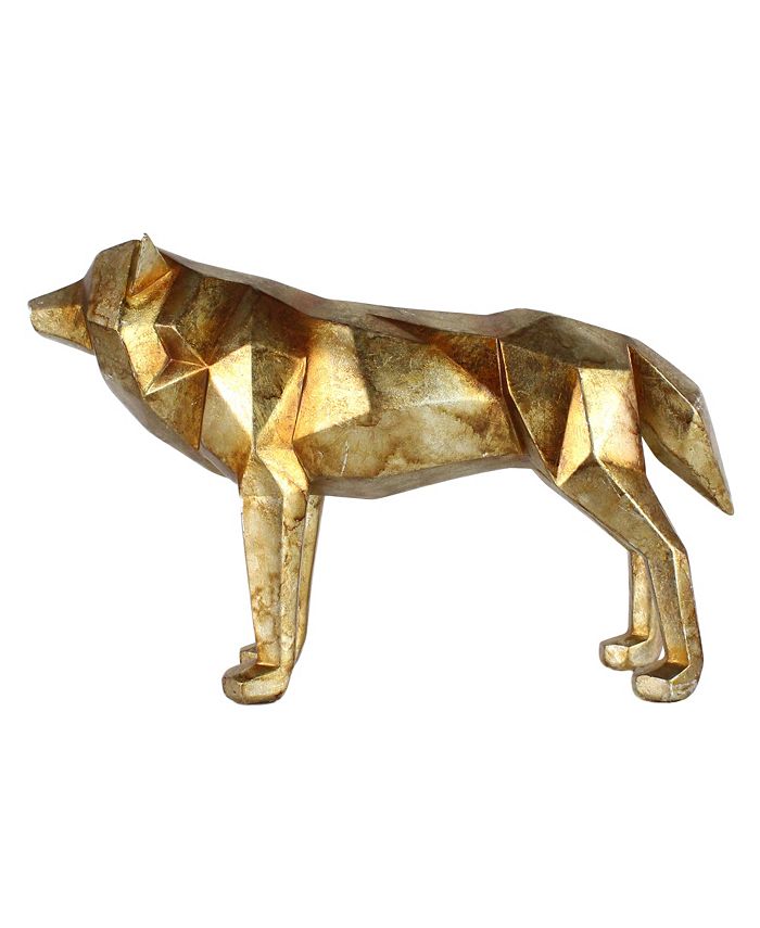 Moe's Home Collection Cubist Wolf Gold - Macy's