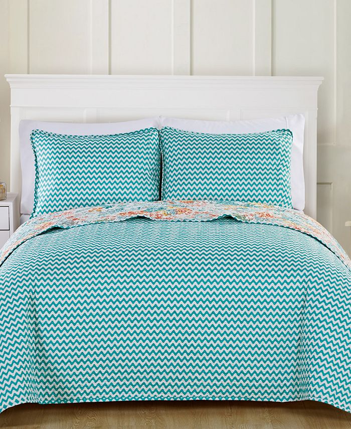 VCNY Home Kayla Reversible 5-Pc. Queen Quilt Set - Macy's