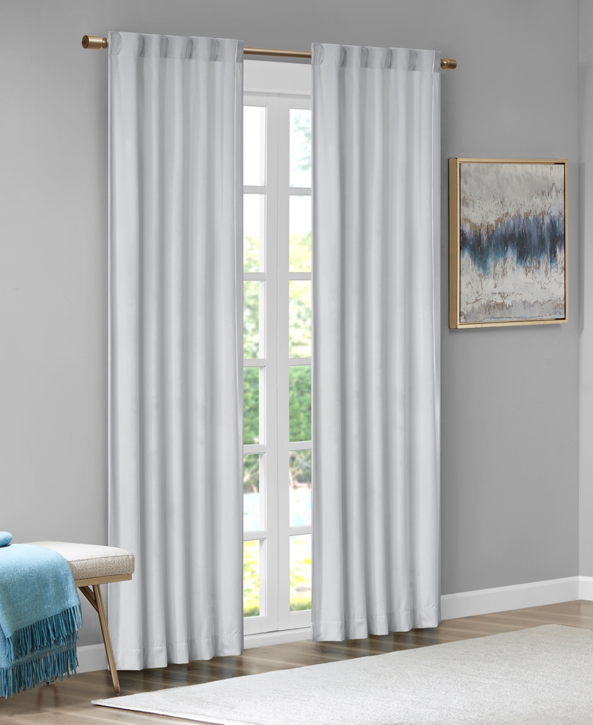 Click here for Colt Room Darkening Velvet Curtain Panel Pair  37W... prices