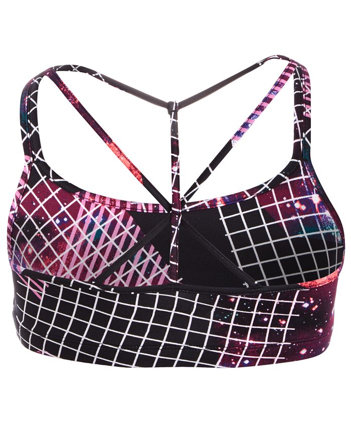 Ideology Big Girls Plus-Size Galaxy-Print Sports Bra, Created for Macy ...