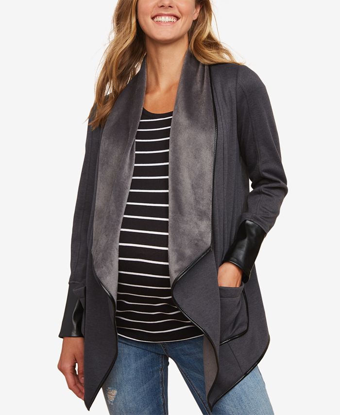 Motherhood Maternity Draped Jacket - Macy's