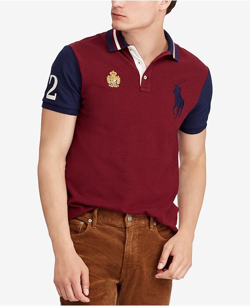 Polo Ralph Lauren Men's Custom Slim Fit Mesh Polo Shirt & Reviews ...