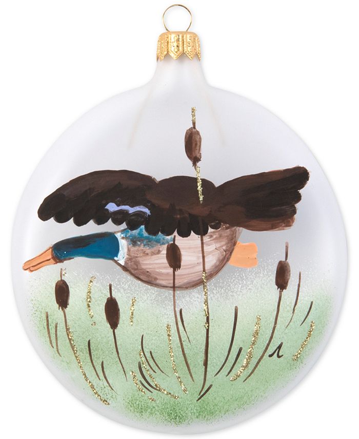 VIETRI Wildlife Mallard Glass Ornament - Macy's