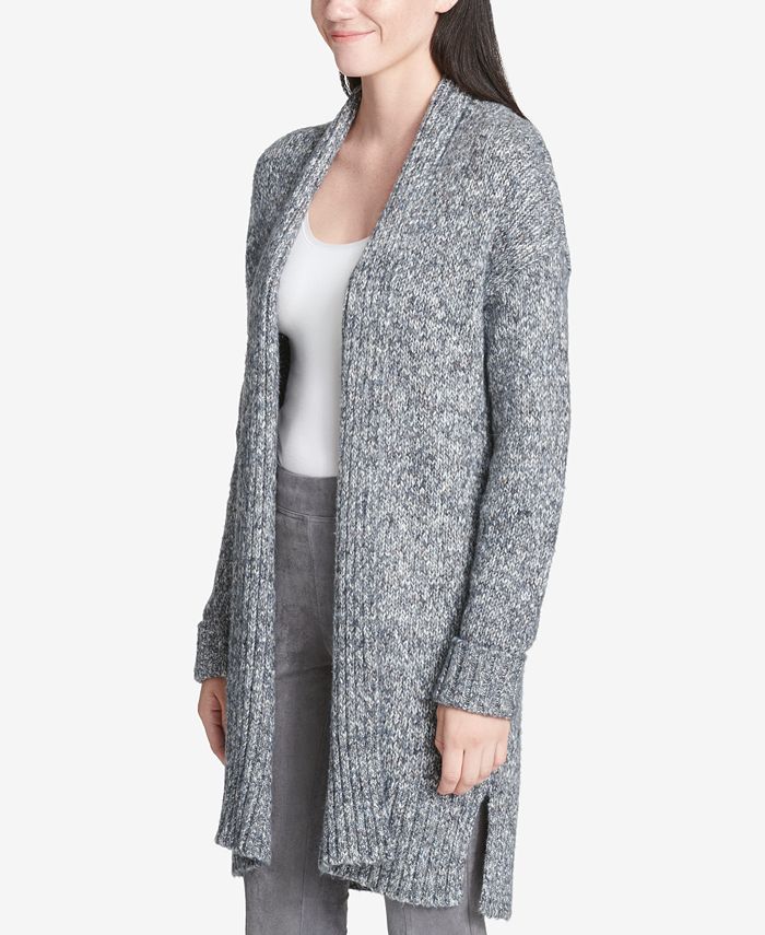 Calvin Klein Open-Front Long Cardigan - Macy's