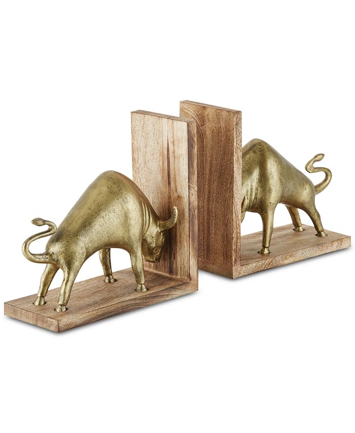 JLA Home Madison Park Signature Bravo Bull Bookend - Macy's