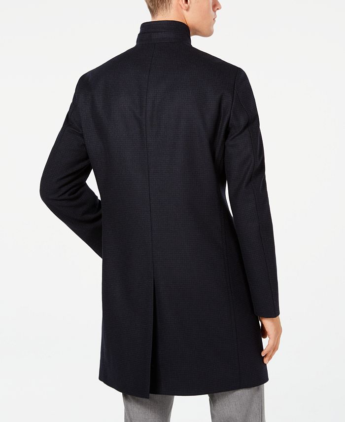 Hugo Boss Men's Slim-Fit Mintrax Glencheck Overcoat - Macy's