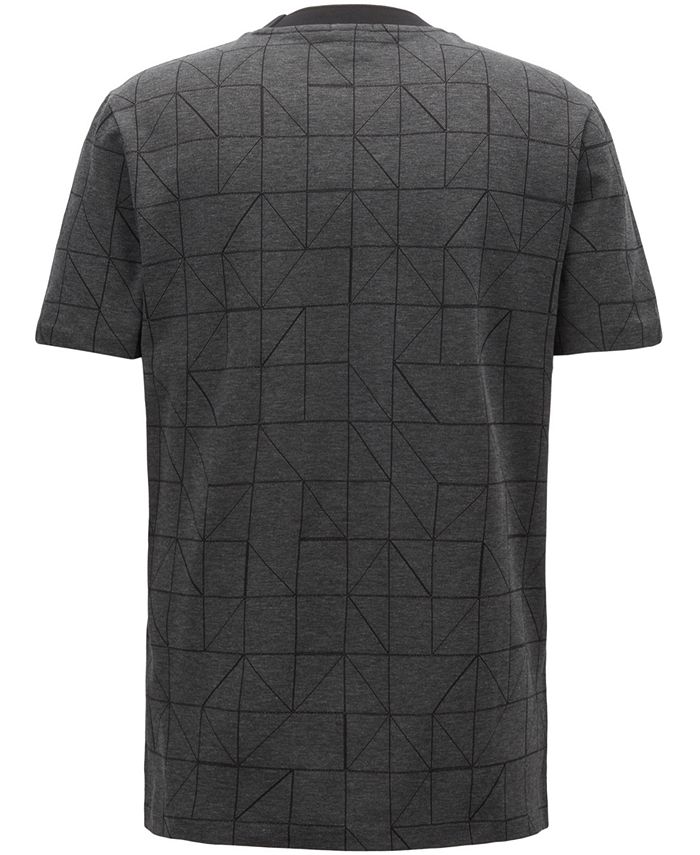 Hugo Boss BOSS Men's Patterned Cotton T-Shirt - Macy's