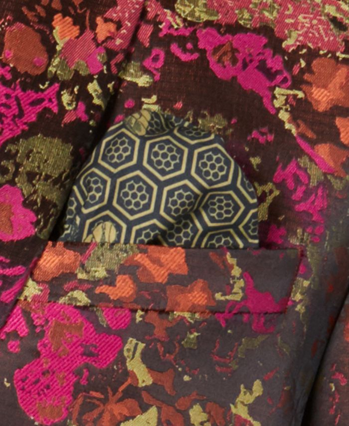 Tallia Men's Slim-Fit Rust Abstract Sport Coat - Macy's