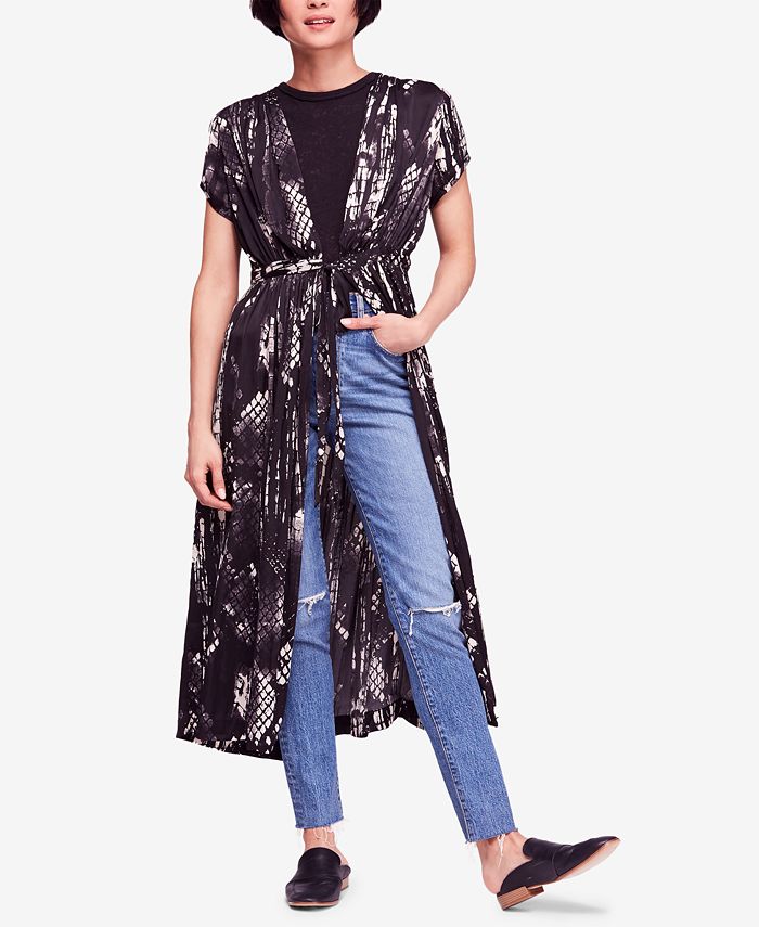 Free People So Long Printed Tie-Waist Robe - Macy's