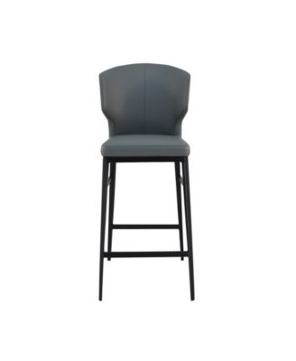 Delaney Counter Stool Gray - Macy's