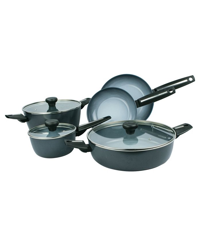 Moneta Azul Gres Ceramic Non-Stick Forged Aluminum 8-pc Cookware Set ...