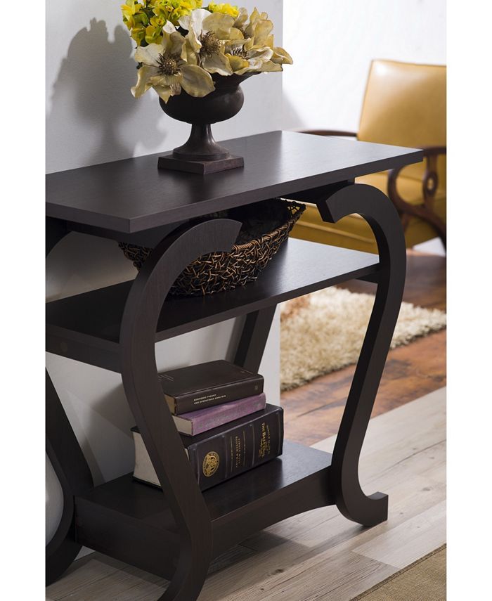Furniture of America Maximo Modern Curved Console Table - Macy's