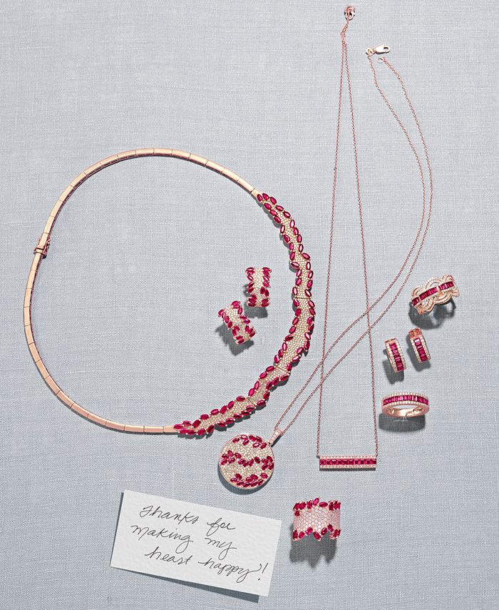 EFFY Collection Rosa by EFFY® Ruby (3-1/3 ct. t.w.) & Diamond (9/10 ct ...