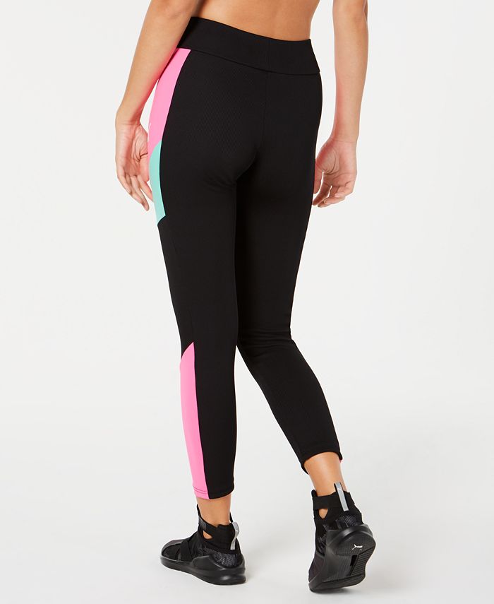 Puma Retro Ribbed Colorblocked Leggings - Macy's
