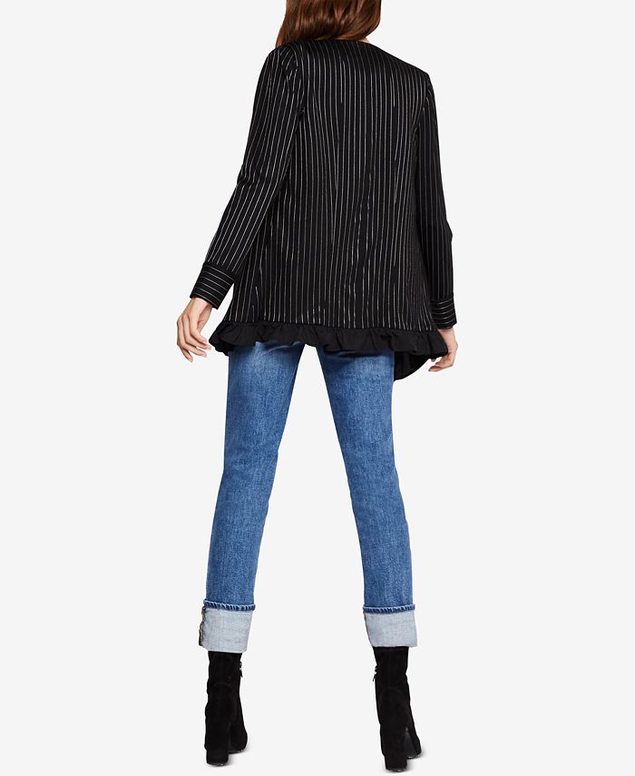 BCBGeneration A-Line Ruffle-Hem Blazer - Macy's