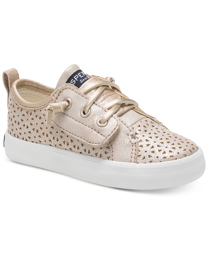 Sperry Toddler & Little Girls Crest Vibe Perforated Sneakers - Macy's