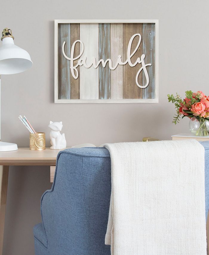 Stratton Home Décor Stratton Home Decor Rustic "family" Wood Wall Decor ...