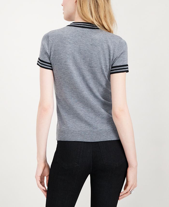 Maison Jules Embellished Ladybug-Graphic Sweater, Created for Macy's ...