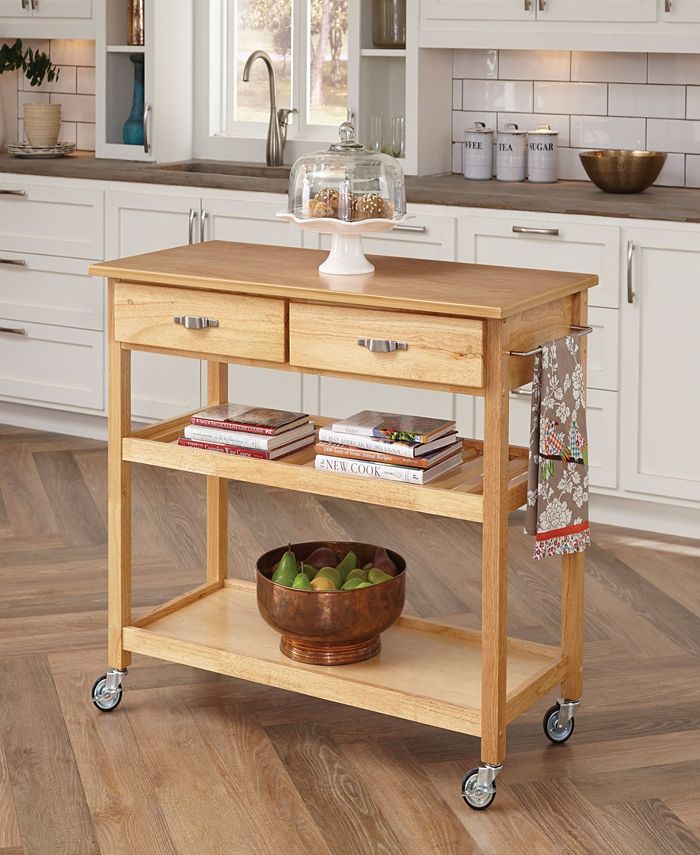 Home Styles Natural Designer Utility Cart - Macy's
