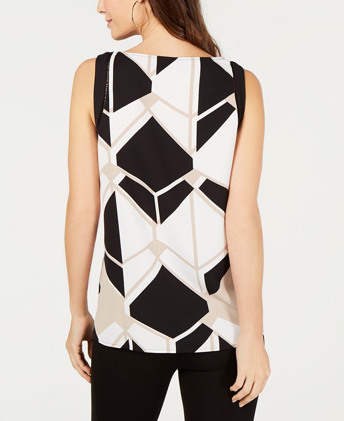 Alfani Printed Top, Created for Macy's - Macy's