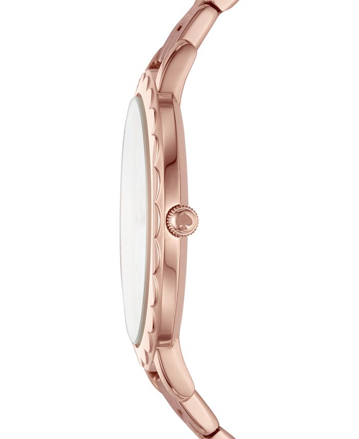 kate spade new york Women's Morningside Pink Gold-Tone Stainless Steel ...